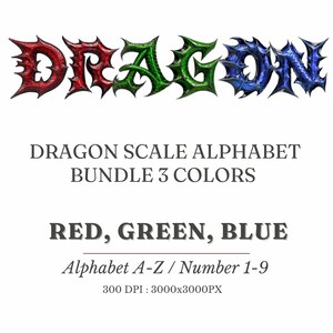 Dragon Scale Alphabet Clipart: Gothic Fantasy Letters, Numbers (PNG ...