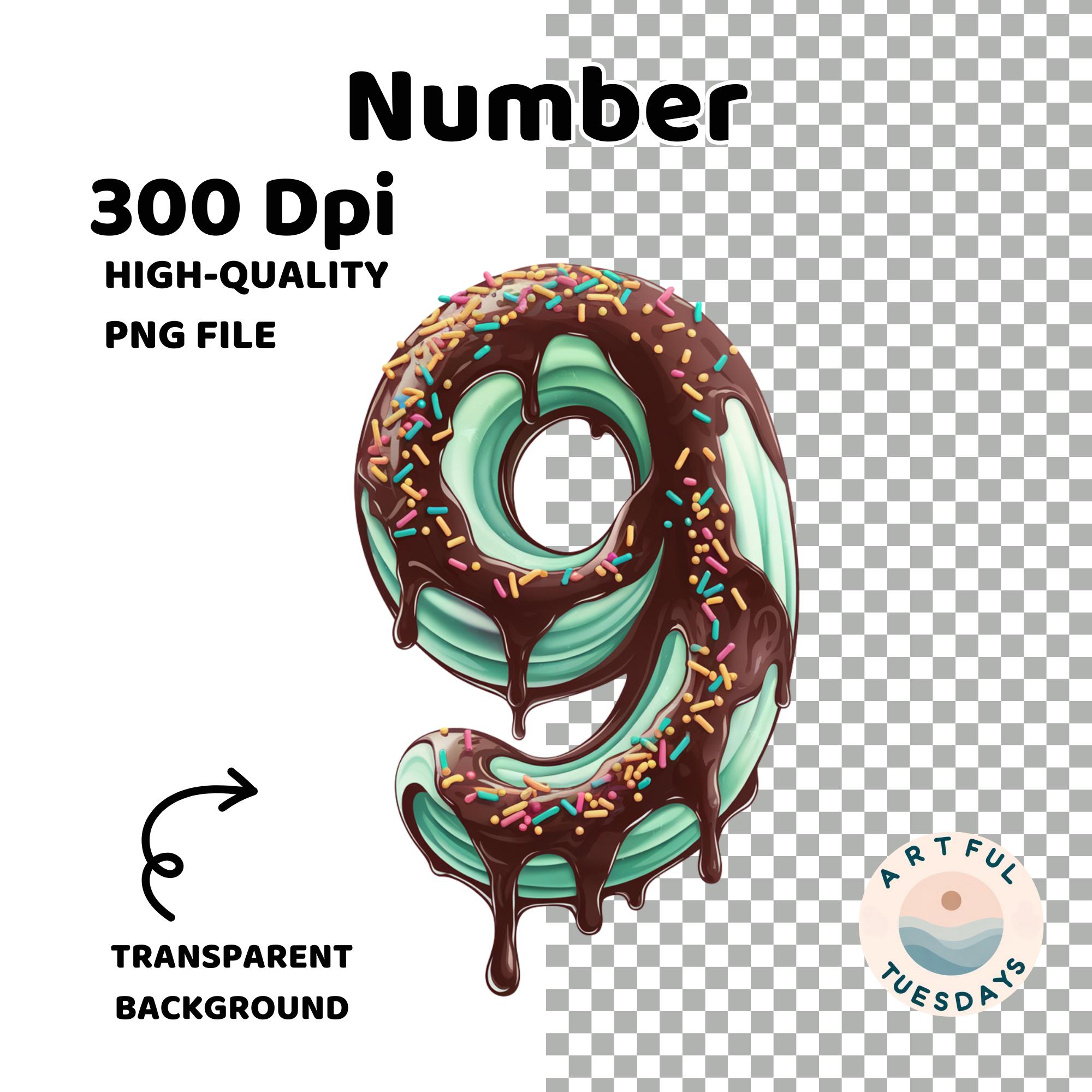 Chocolate Mint Ice Cream Alphabet Clipart: Dripping Font (digital ...