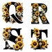 Sunflower & Daisy Alphabet and Numbers PNG Set With Commercial License ...