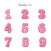 Pink Paw Print Alphabet & Numbers Clip Art (digital Download) - Etsy