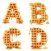 Waffle Alphabet Clipart: Honey Dripping Letters (digital Download) - Etsy