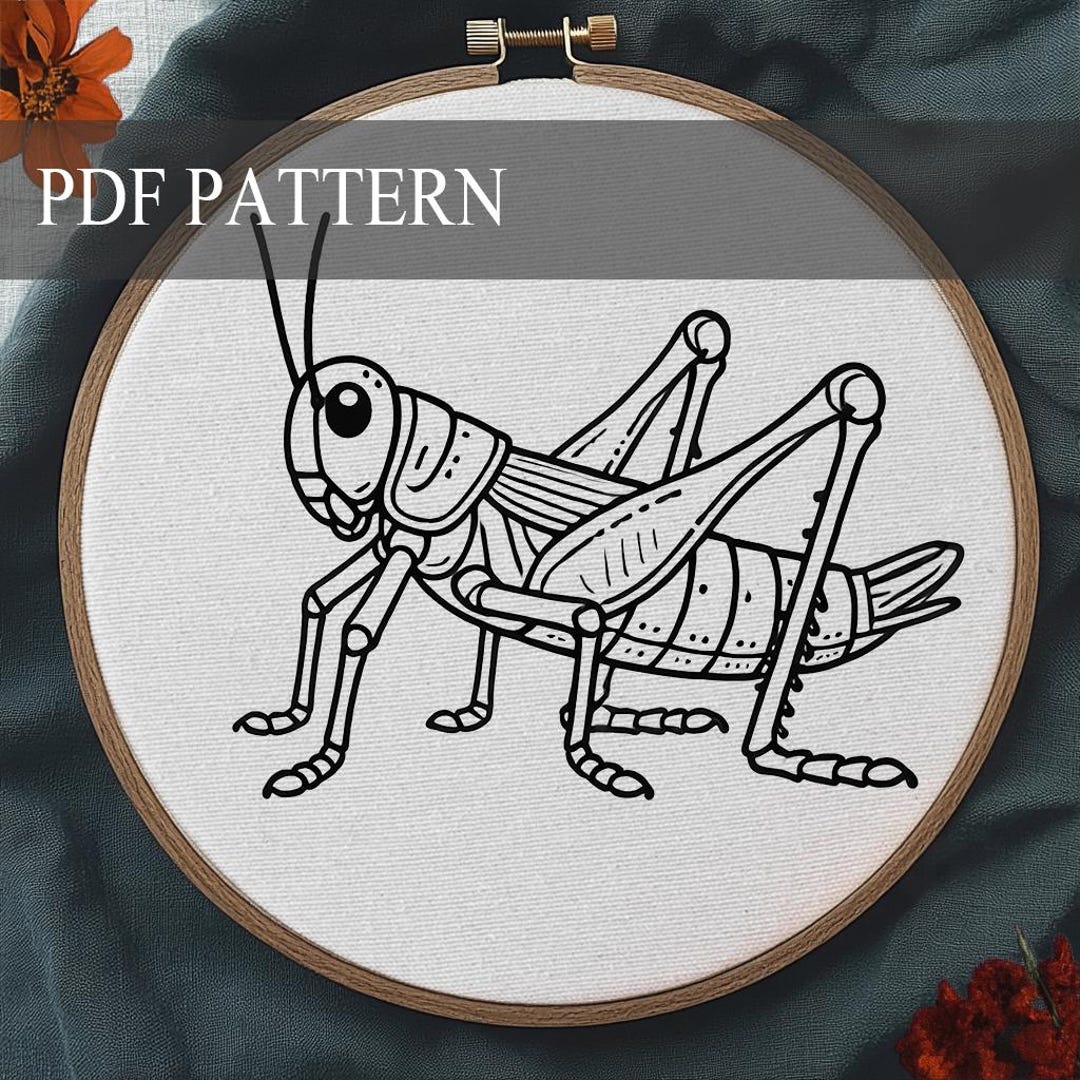 HARD Annoying Locust Printable Pattern, Hand Embroidery, Cross-stitch ...