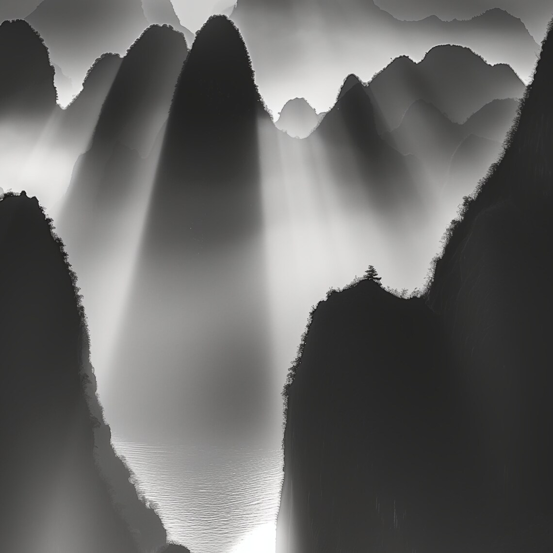 Guilin, China : Karst Peaks River With Boats in Misty Sunset Inspired ...