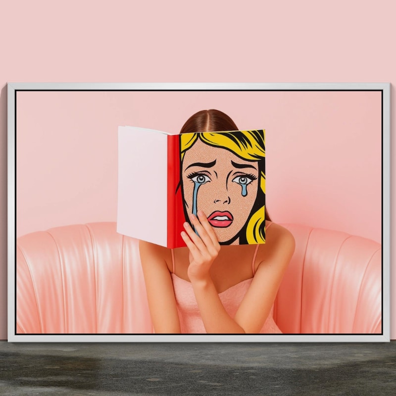 Crying Comic Girl - Etsy