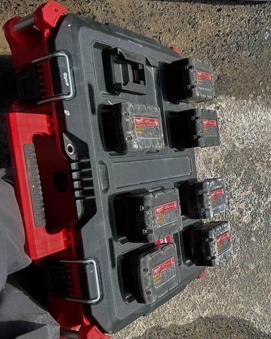 Milwaukee M18 Battery Holder for Packout | M18 Milwaukee PACKOUT ...