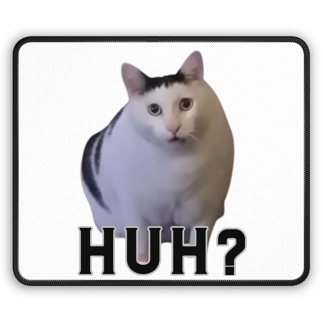 Huh Cat Meme Gaming Mouse Pad Huh Cat Meme Mouse Pad, Memes From Instagram, Reddit, Tiktok ...