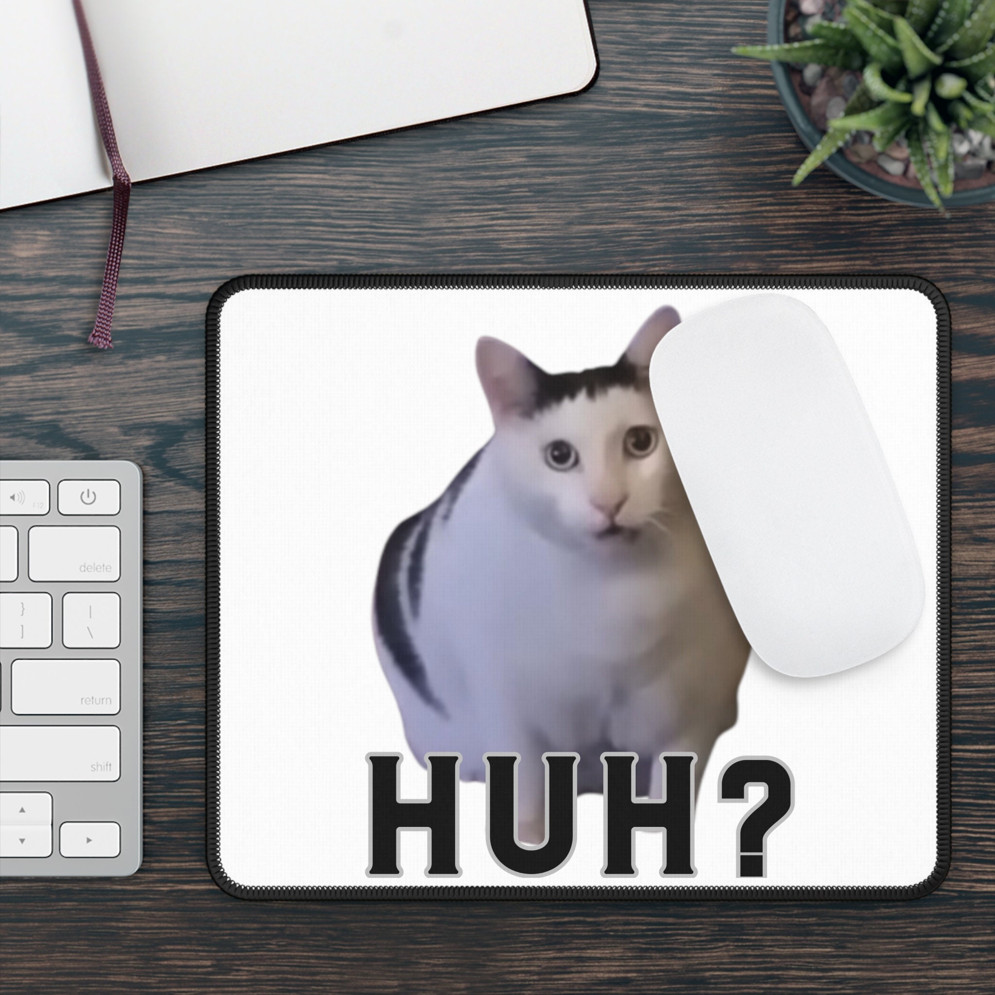 Huh Cat Meme Gaming Mouse Pad Huh Cat Meme Mouse Pad, Memes From ...