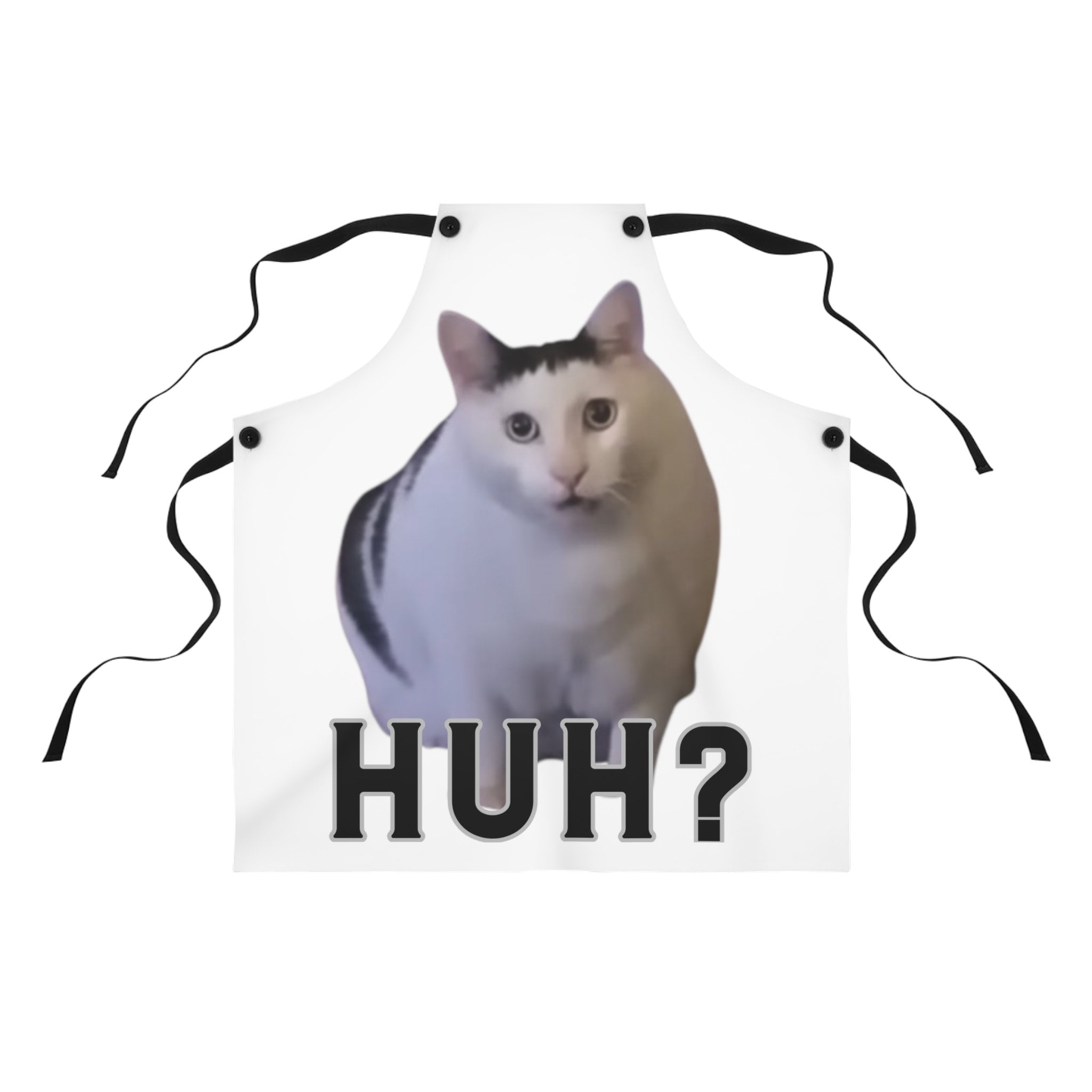 Huh Cat Meme Apron AOP Huh Cat Meme Apron, Cat Apron, Memes From ...