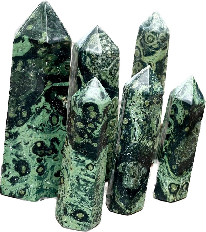 Handmade Kambaba Jasper Quartz Crystal Obelisk, Quartz Crystal Wand ...