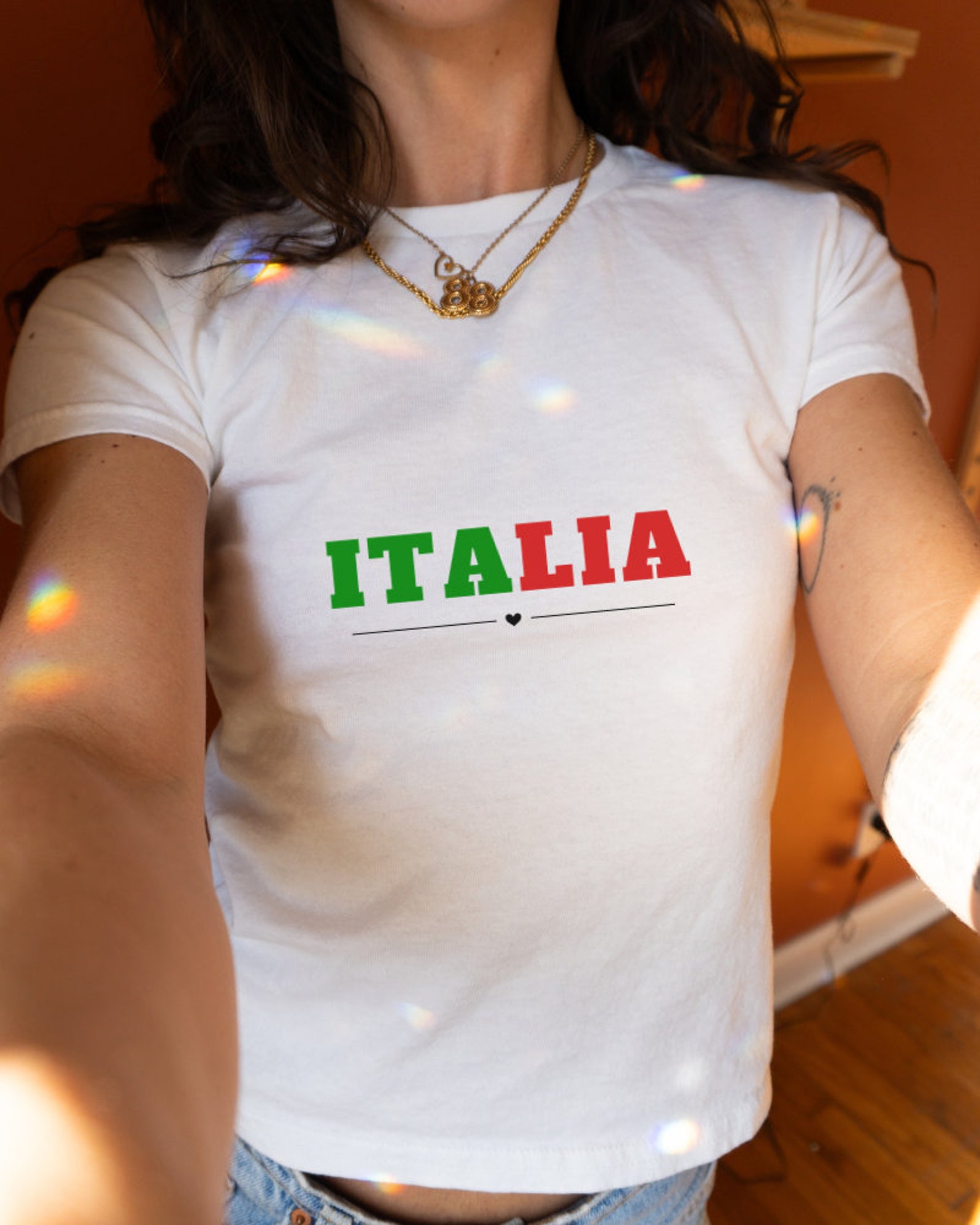 Italy Baby Tee, Baby Crop Tee, 2000s Clothing, Y2k Crop Top, Y2k Baby ...