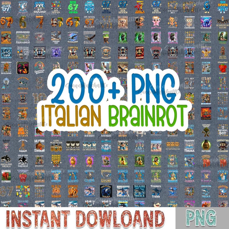 Brainrot Stickers - Etsy