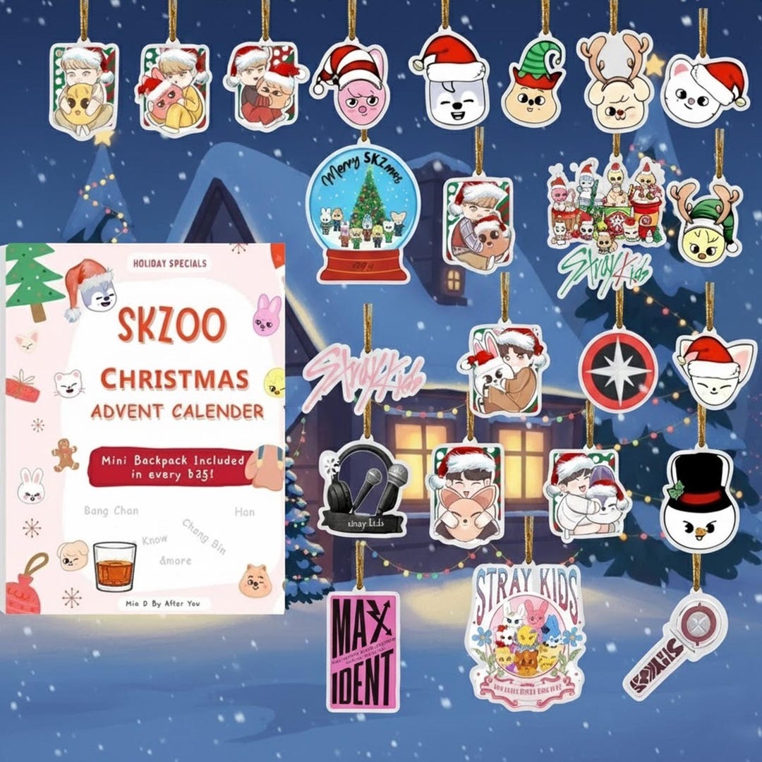 Stray Kids Advent Calendar 2025 | Kpop SKZ Christmas Countdown Gift Box ...