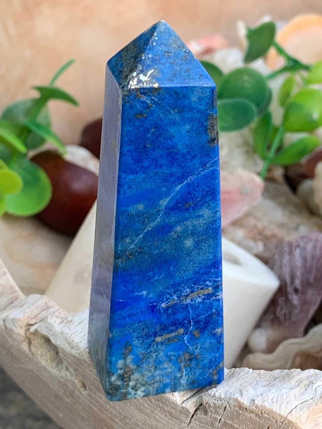 Lapis Lazuli Healing Tower for Reiki Energy | 65 Gram • Healing Crystal ...