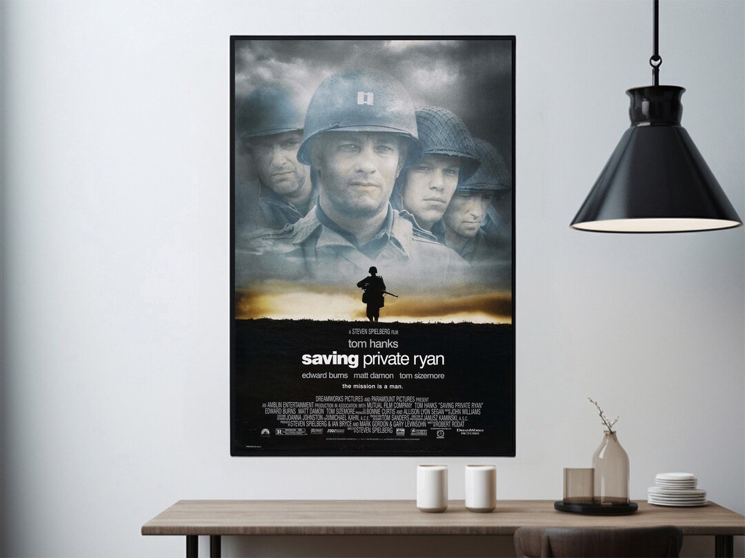 Saving Private Ryan Movie Poster / Home Decor Wall Art / Posters Gift ...