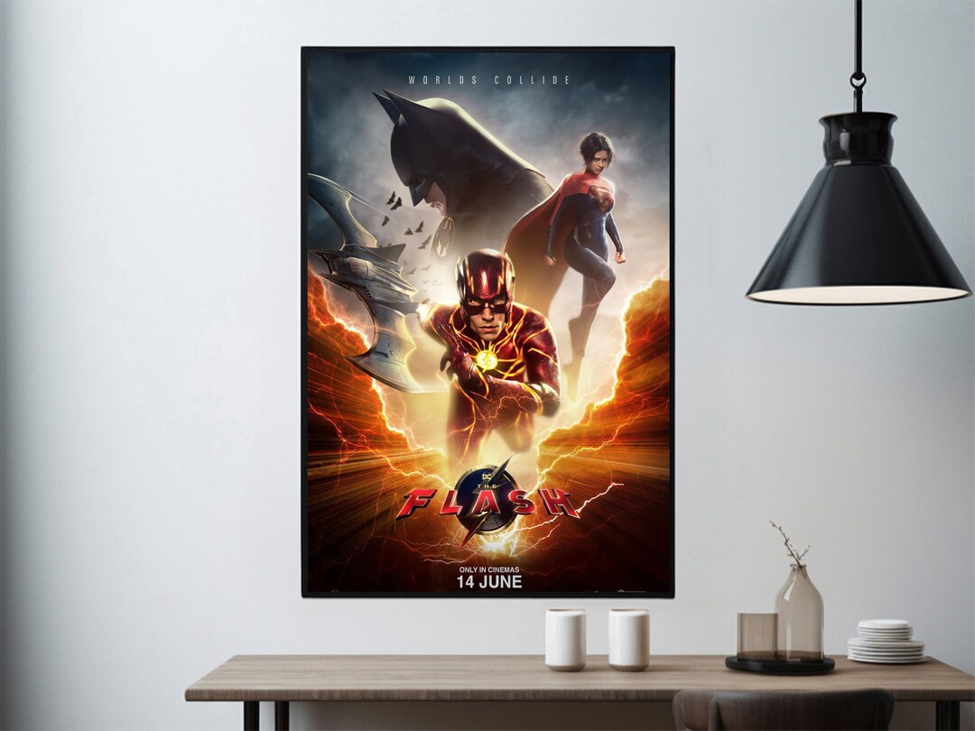 The Flash Movie Poster / Home Decor Wall Art / Posters Gift / Canvas ...