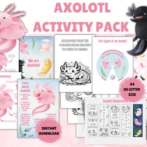 Axolotl Activities Pack. Axolotl Mini Study. Axolotl Printables ...