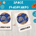 Space Memory Game and Printable Matching Cards. Space Flash Cards ...