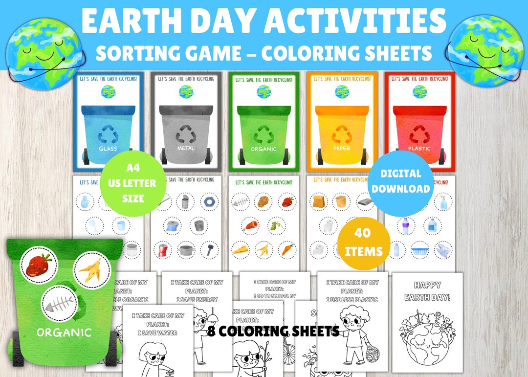 Earth Day Activities. Earth Day Printables. Waste Sorting. Earth Day ...