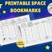 10 Printable Space Bookmarks. Space Coloring Bookmarks. Space ...
