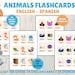 108 Animal Flashcards in Spanish and English. Animal Flashcards ...