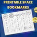 10 Printable Space Bookmarks. Space Coloring Bookmarks. Space ...
