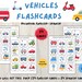Printable Vehicles Flashcards in English and Spanish). Nomenclature ...