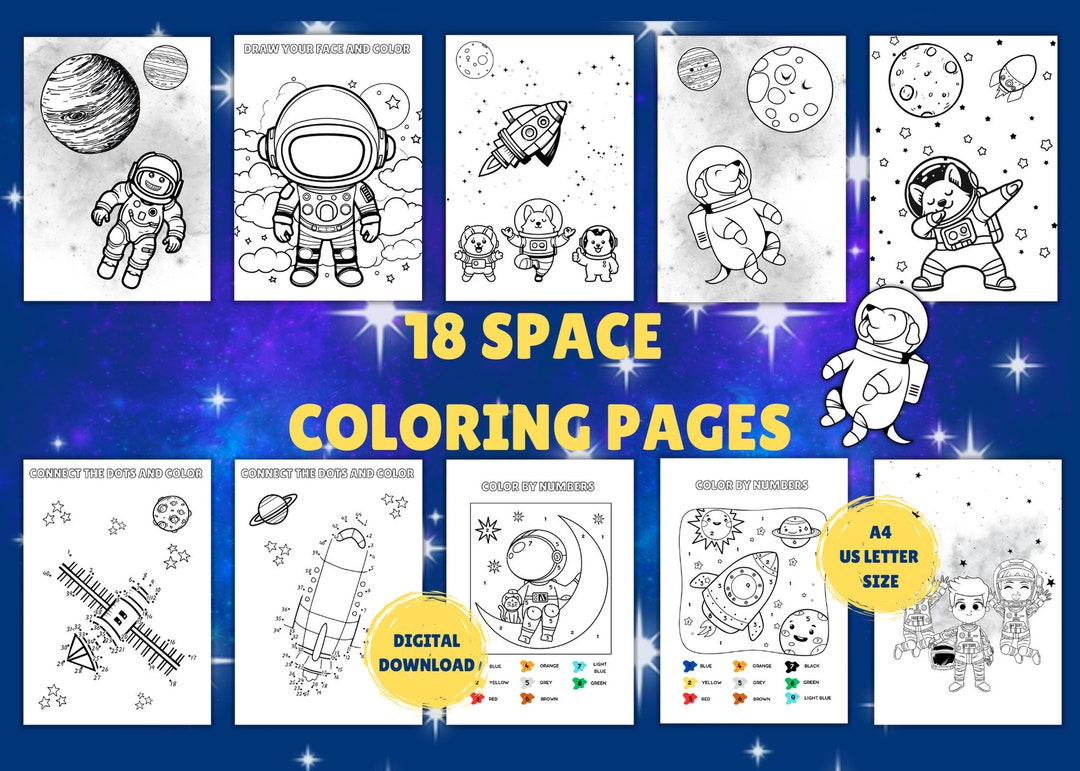 18 Space Coloring Pages. Space Coloring Pages Printables. Space and ...
