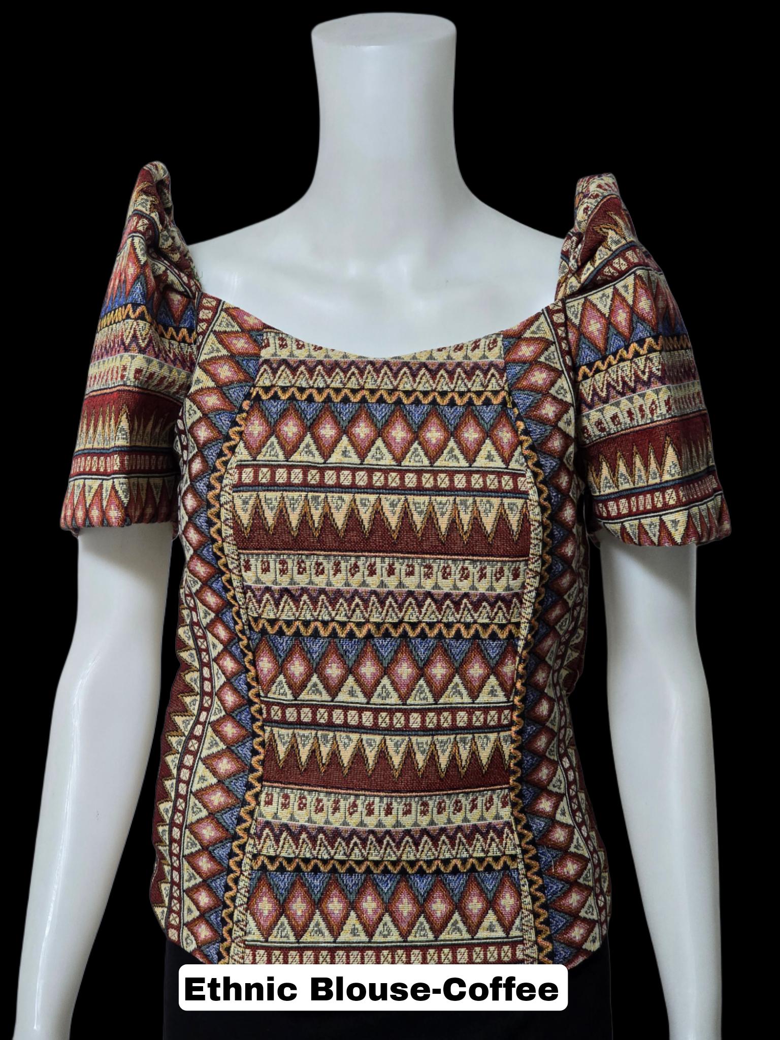 Modern Filipiniana Ethnic Blouse Igorot Inabel Hand Woven - Etsy