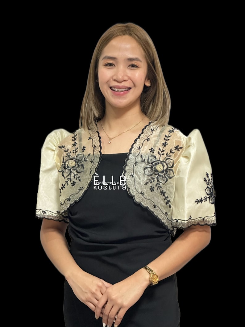 Modern Filipiniana Bolero Top Blouse - Etsy