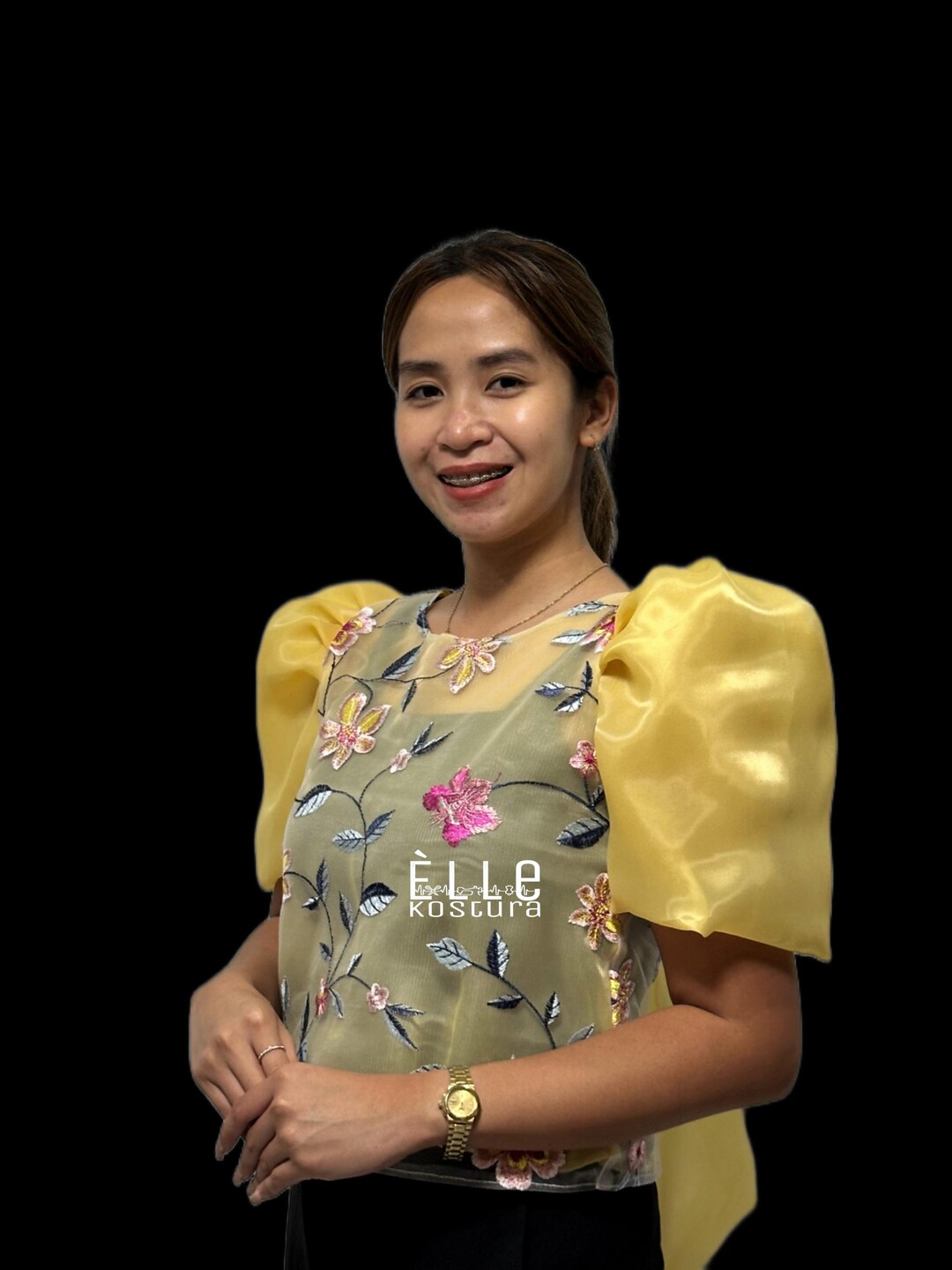 Filipiniana Dahlia Top Cannary Body Lace - Etsy