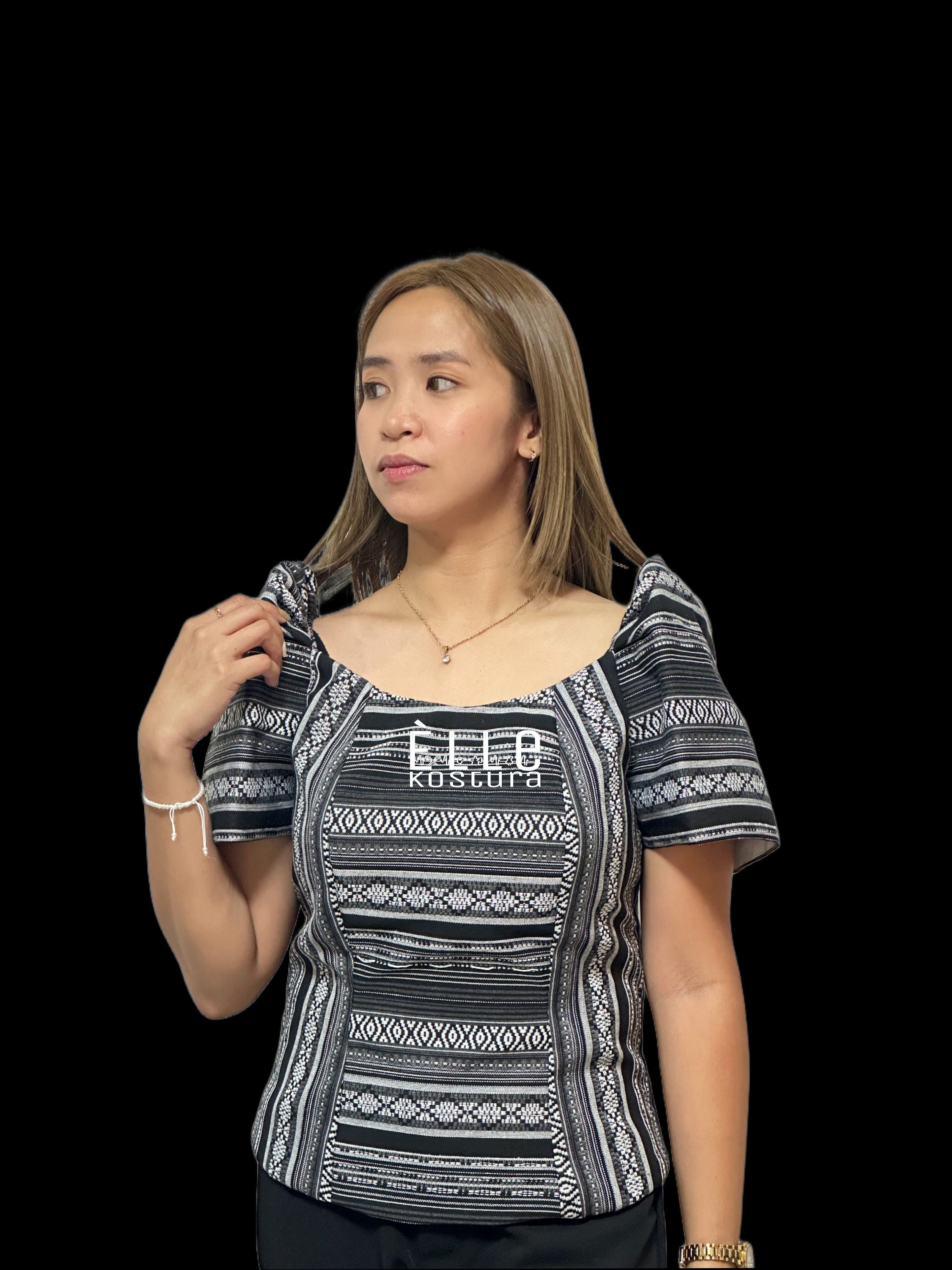 Modern Filipiniana Ethnic Blouse Igorot Inabel Hand Woven - Etsy