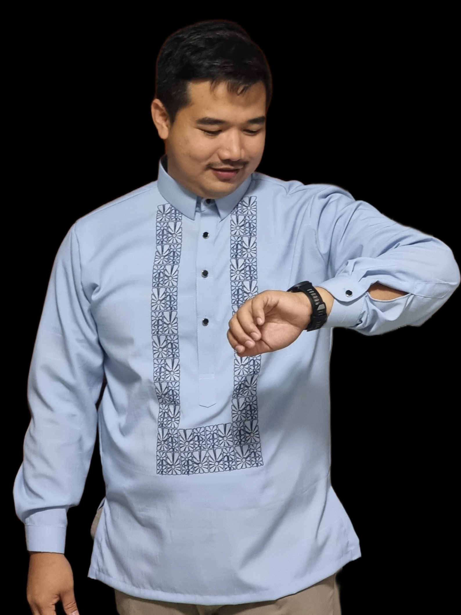 Pre-order Men's Formal Long Sleeve Barong 4 Colors - Etsy