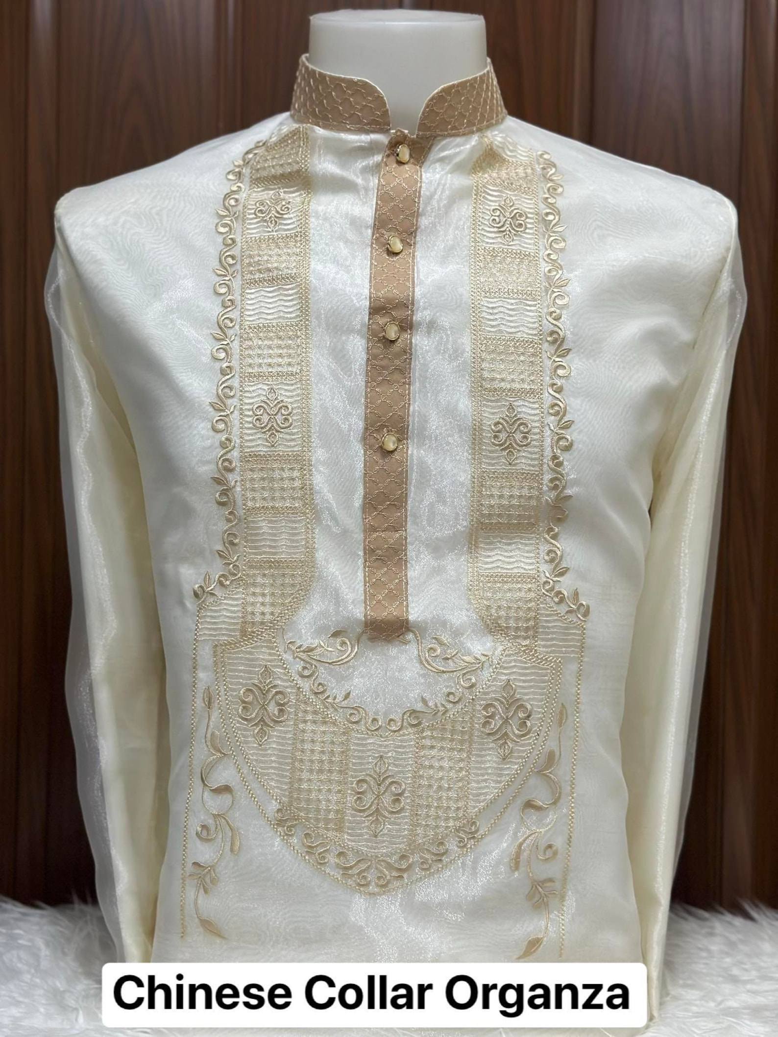 Chinese Collar Men's Modern Barong Tagalog - Etsy