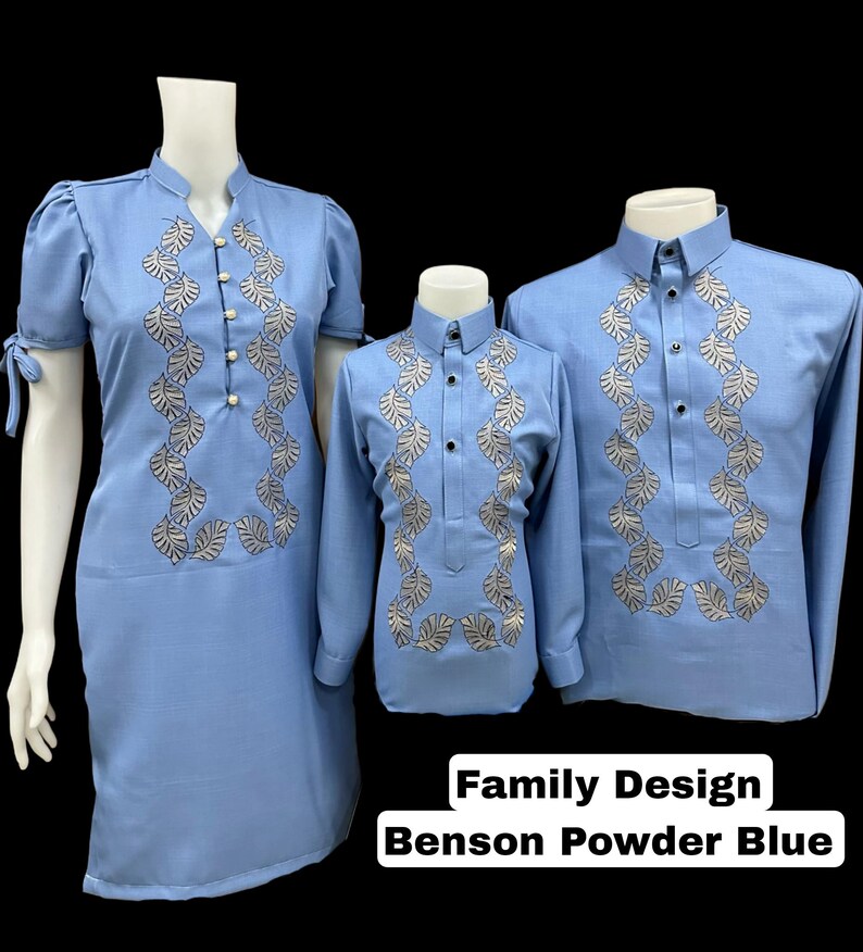 Family Design Barong Embroidery Package Set of 3 - Etsy