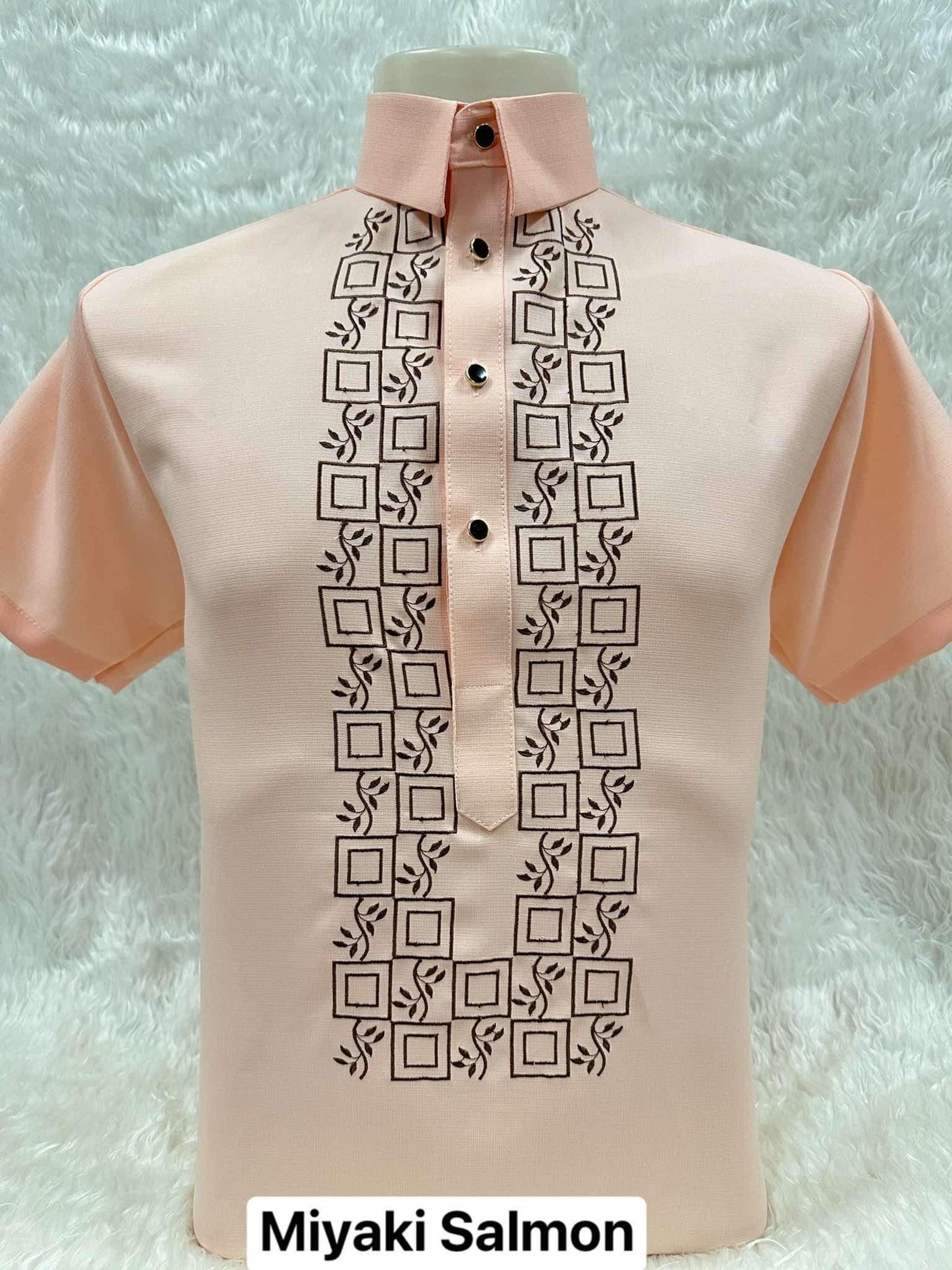 Men's Short Sleeve Modern Barong 3 Colors - Etsy