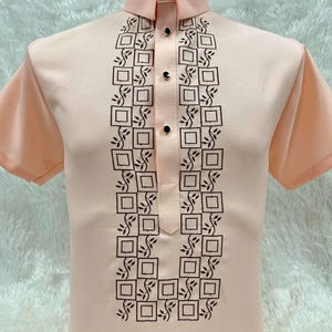 Men's Short Sleeve Modern Barong 3 Colors - Etsy