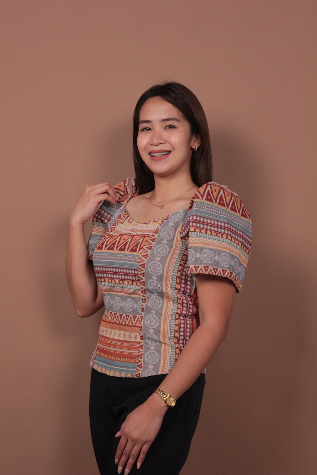 Modern Filipiniana Ethnic Blouse Igorot Inabel Hand Woven - Etsy