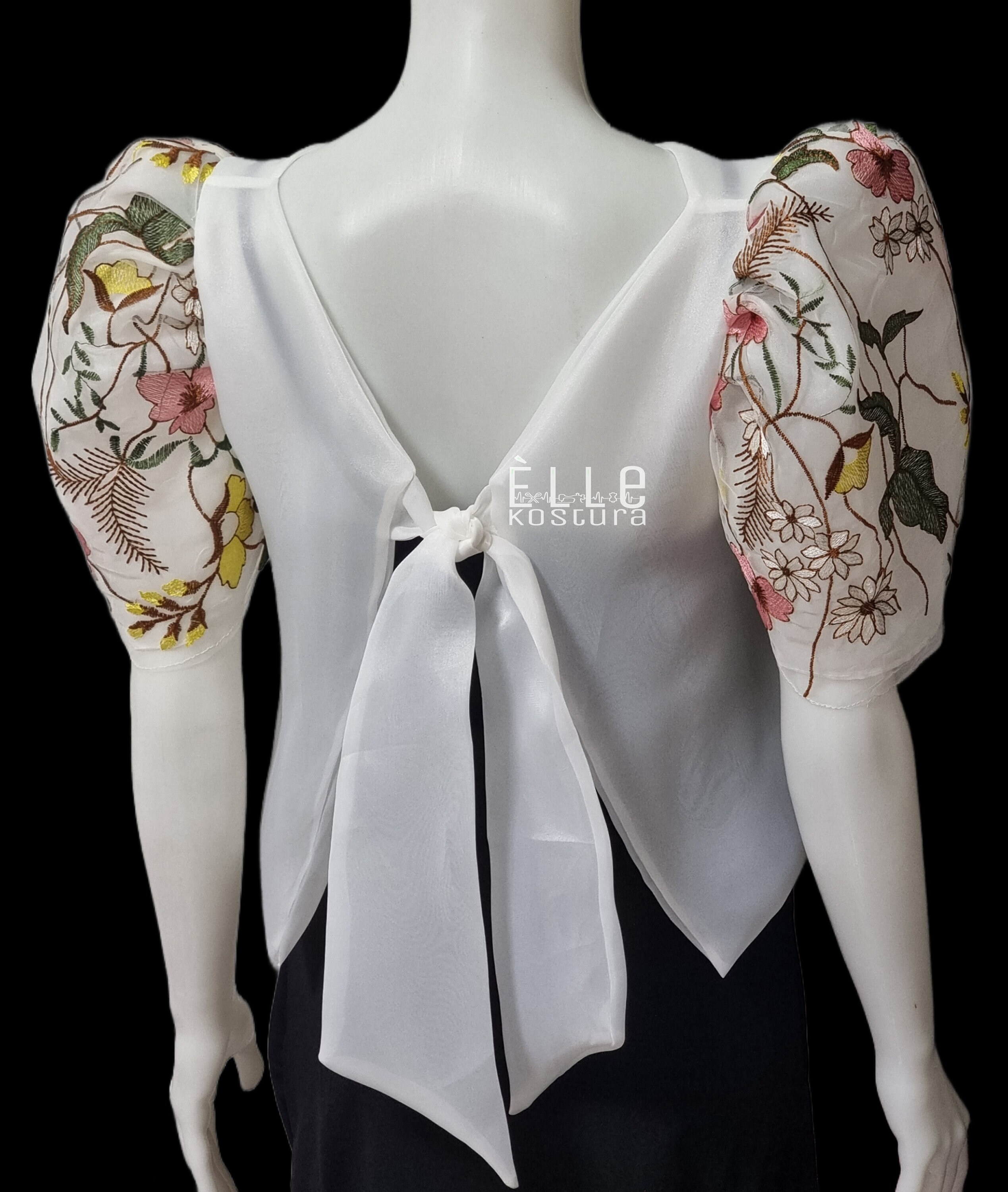 Flora Top Kimona Filipiniana Blouse - Etsy