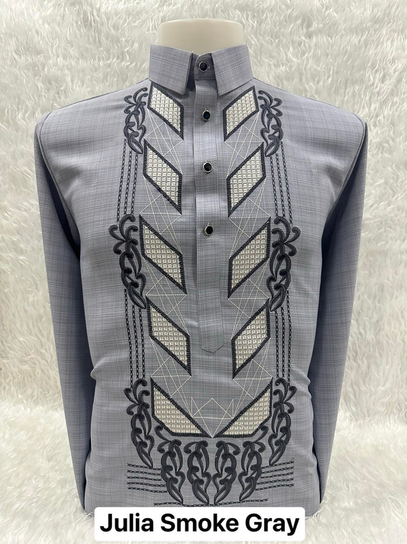 Men's Formal Long Sleeve Barong 4 Colors - Etsy