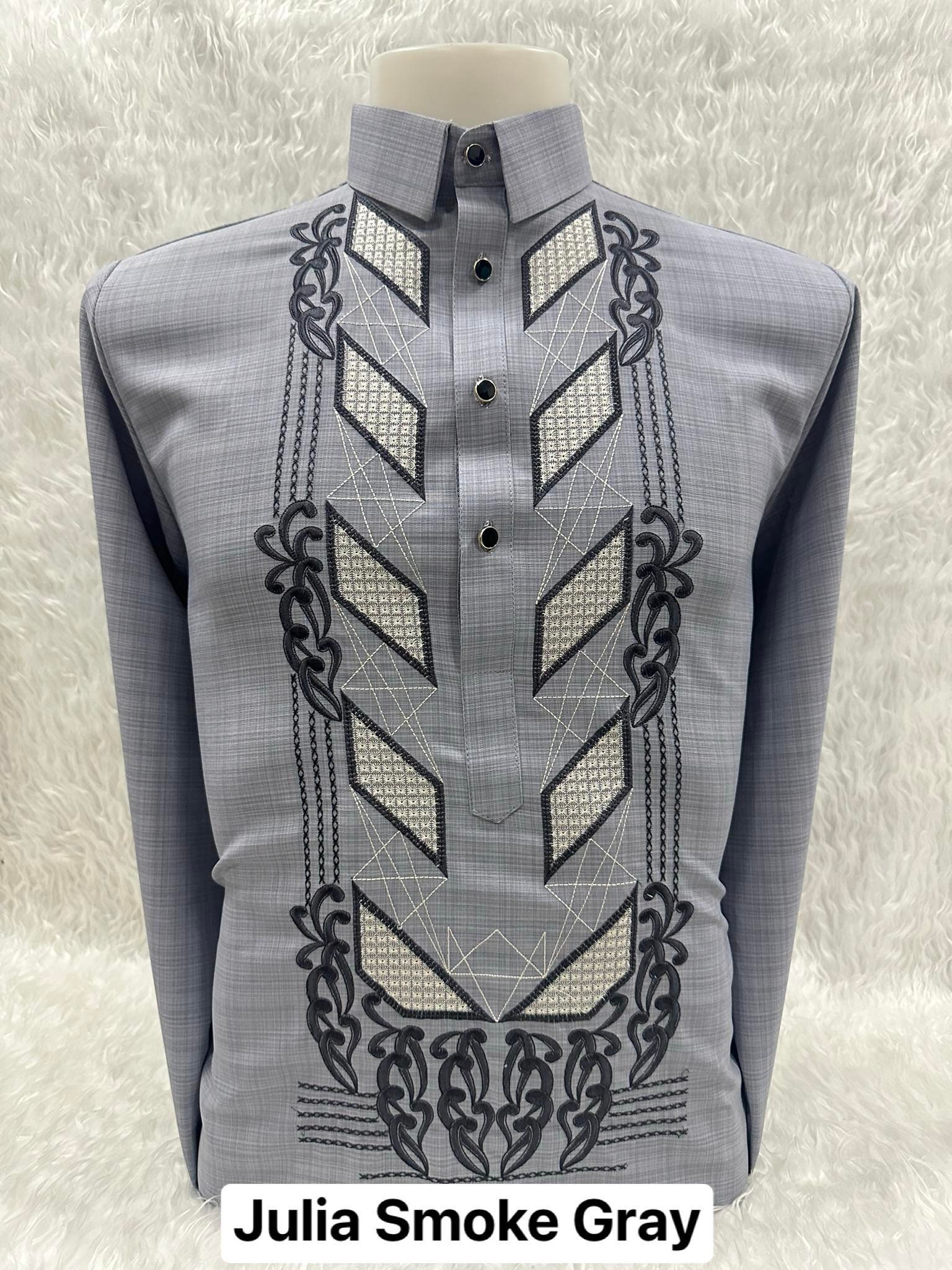 Men's Formal Long Sleeve Barong 4 Colors - Etsy