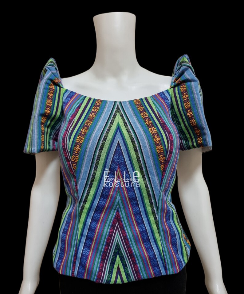 Modern Filipiniana Ethnic Blouse Igorot Inabel Hand Woven - Etsy