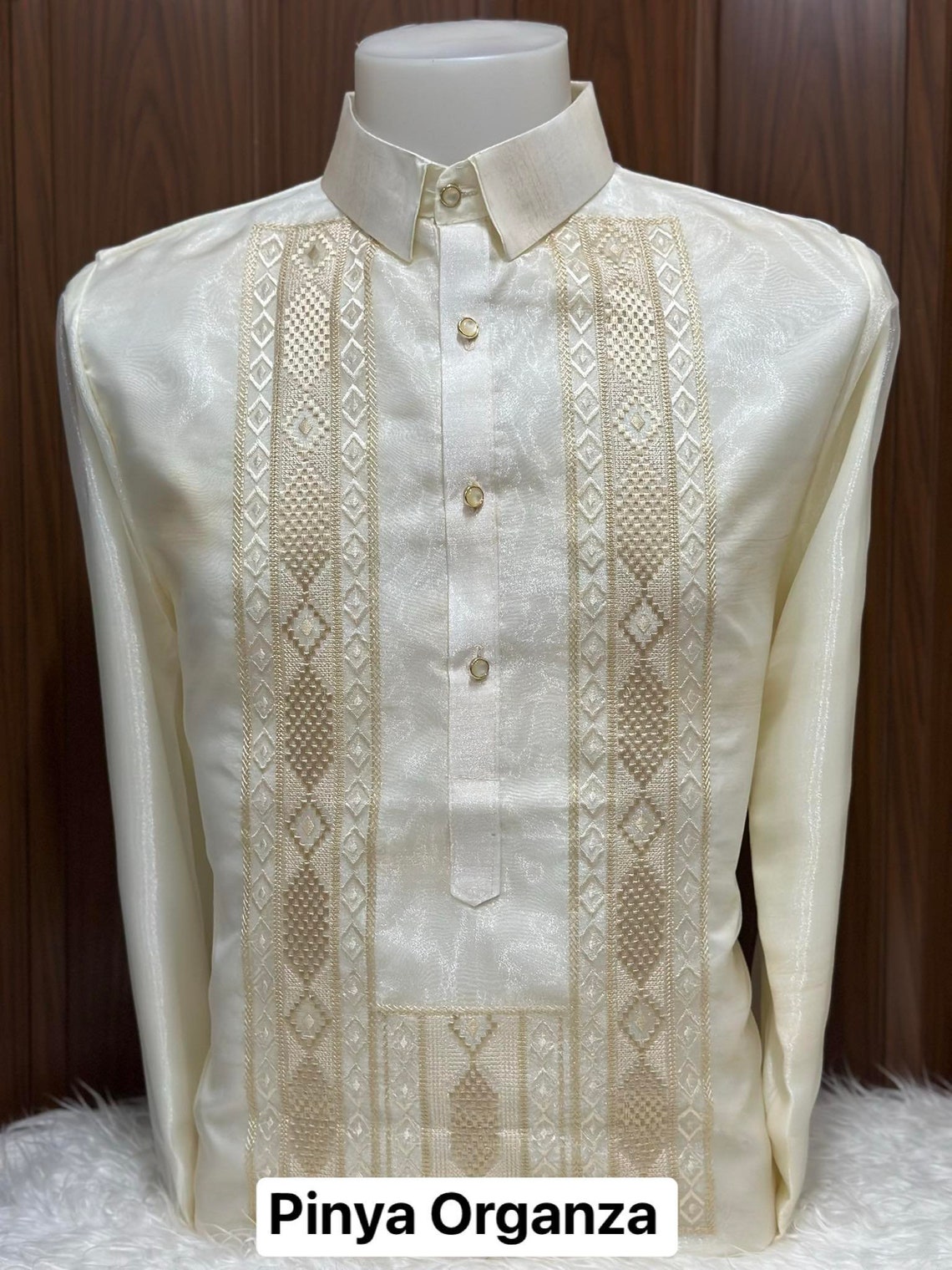 Pinya Organza Men's Modern Barong Tagalog - Etsy