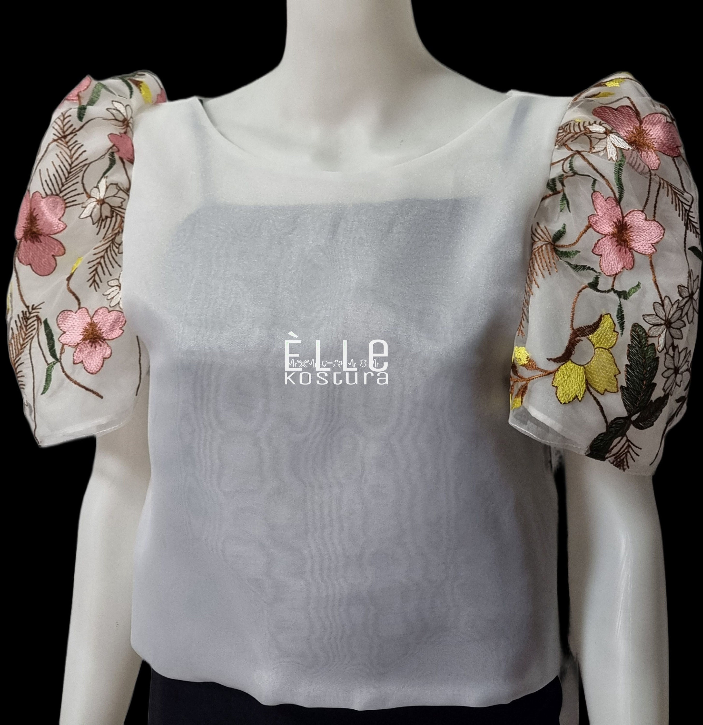 Flora Top Kimona Filipiniana Blouse - Etsy