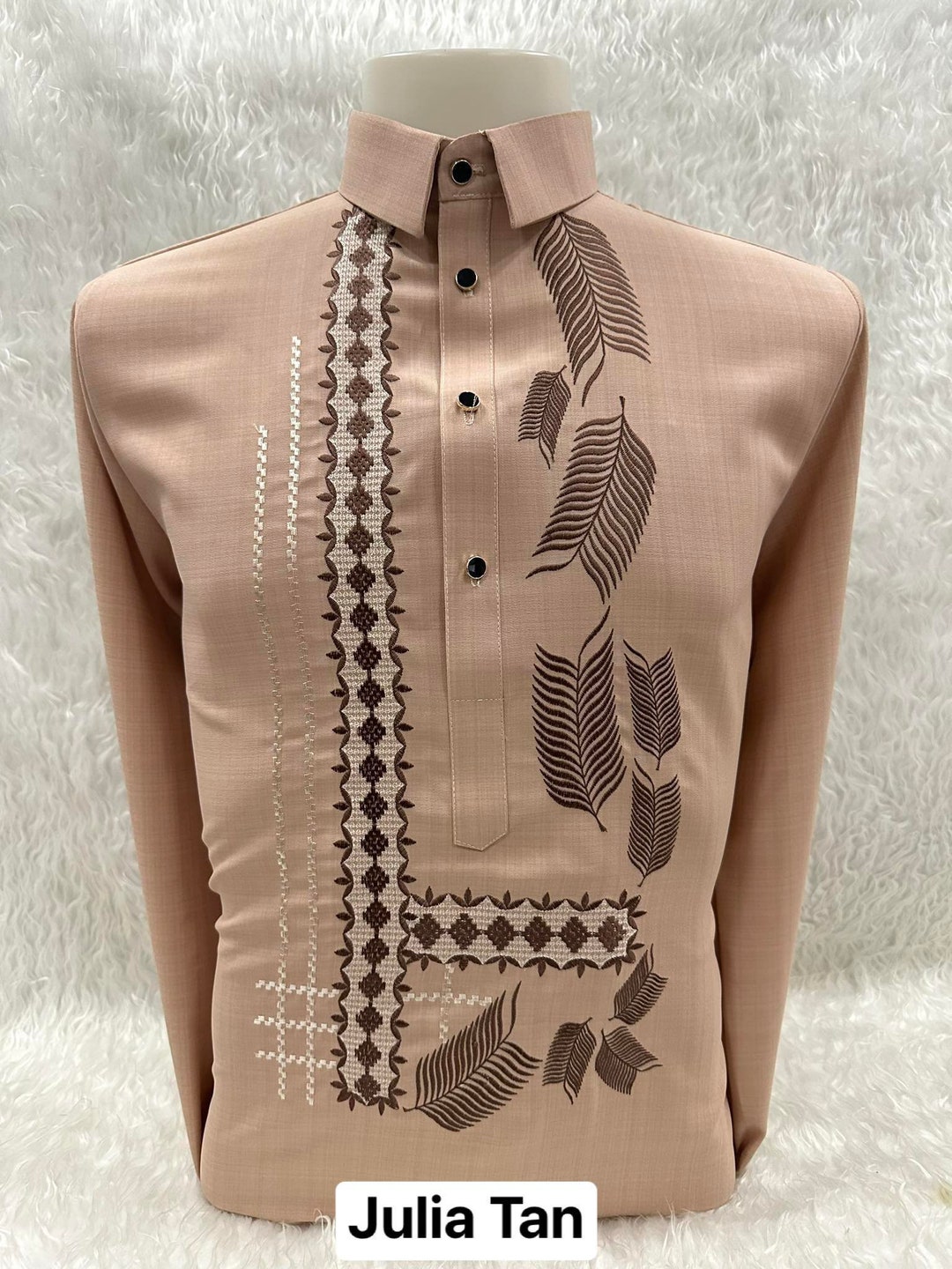 Men's Formal Long Sleeve Barong 4 Colors - Etsy