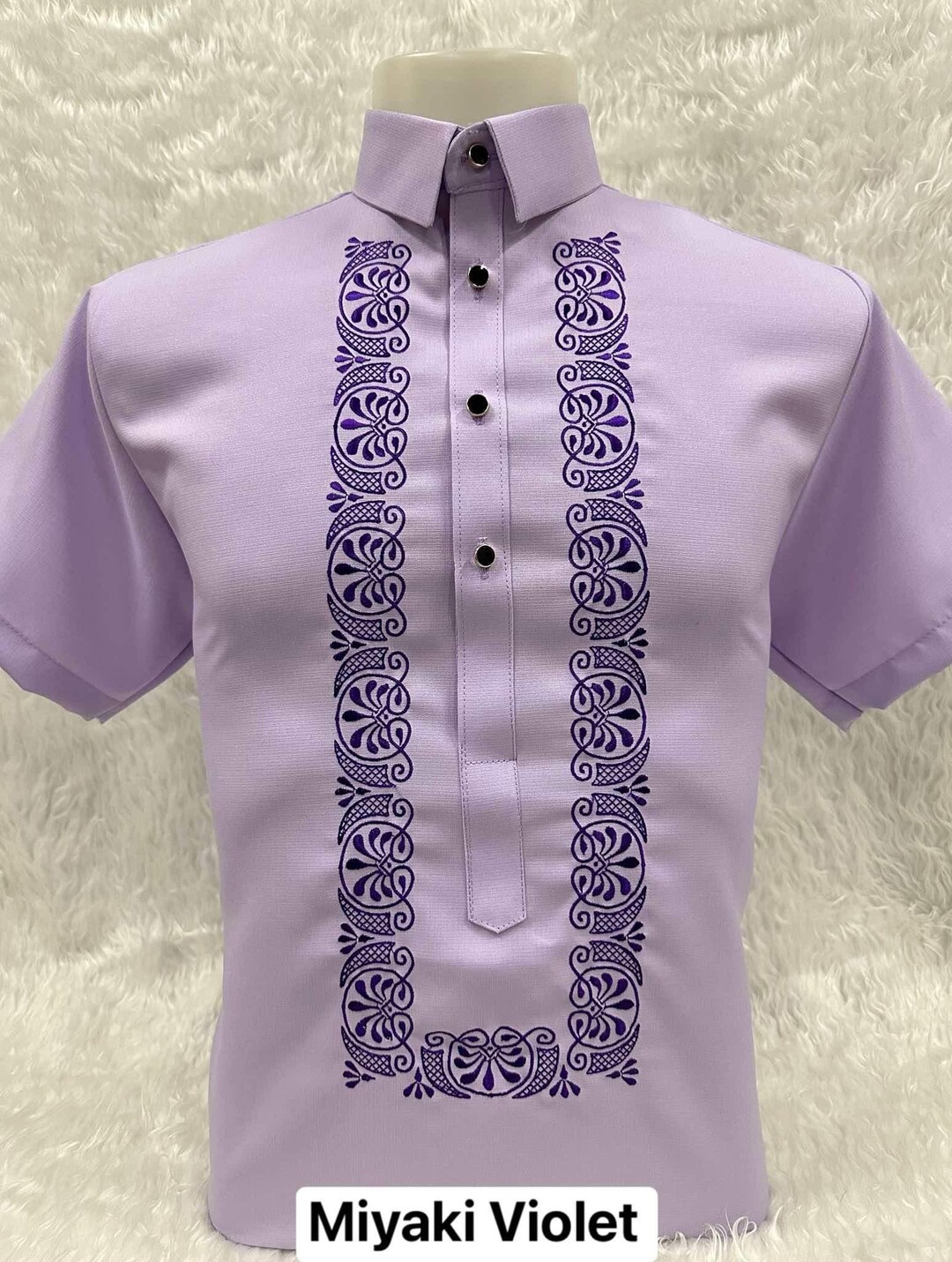 Men's Short Sleeve Modern Barong 3 Colors - Etsy