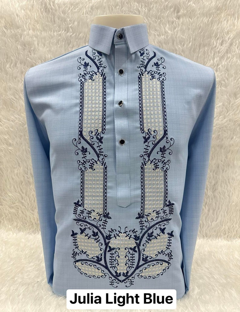 Men's Formal Long Sleeve Barong 4 Colors - Etsy