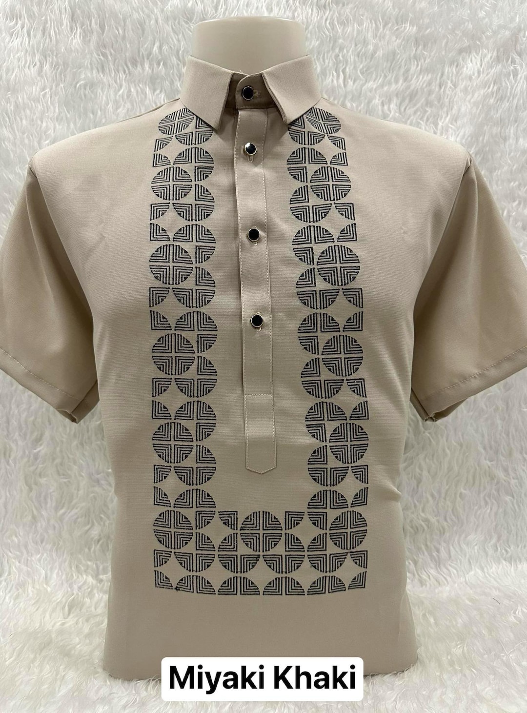 Men's Short Sleeve Modern Barong - Etsy