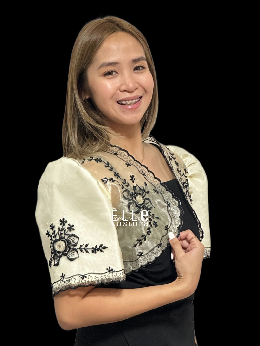 Modern Filipiniana Bolero Top Blouse - Etsy