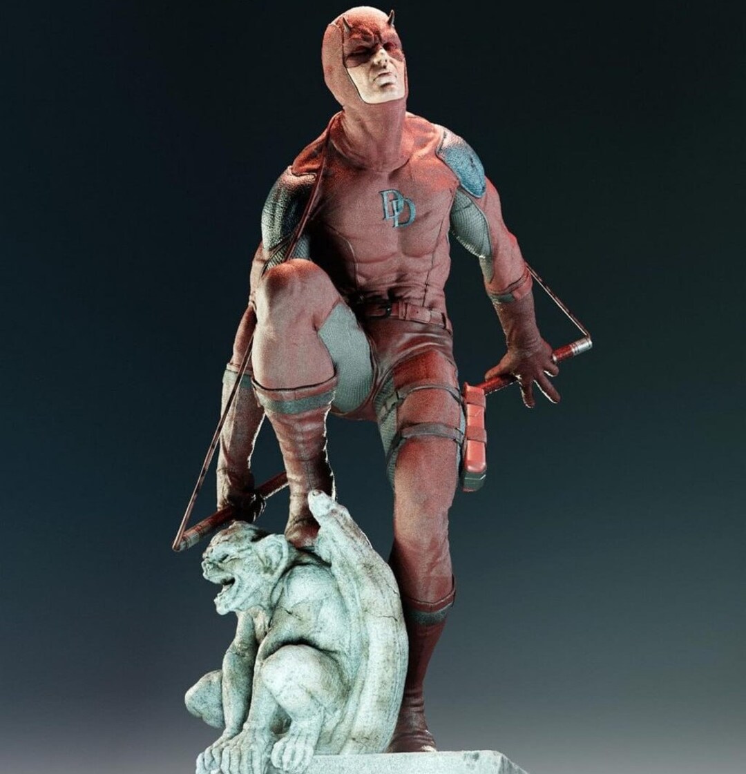 Daredevil Stl Sculpture, 3D Digital File, File for 3D Printers ...