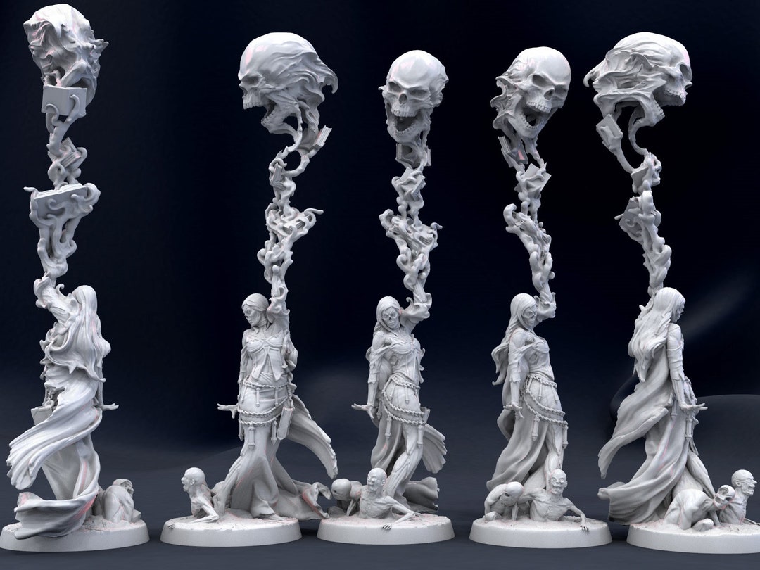 Undead Queen Stl Sculpture, 3D Digital File, File for 3D Printers ...